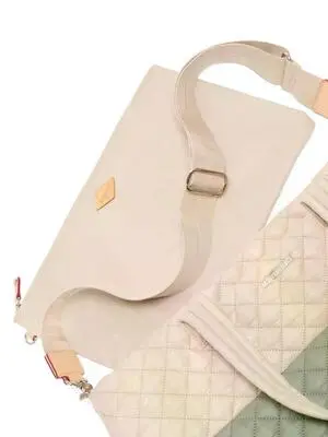 Mz Wallace Medium Buff Metro Tote Deluxe Tote Bag