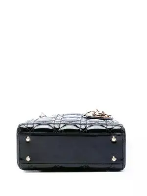 Dior 2018 Mini Patent Cannage Lady Satchel