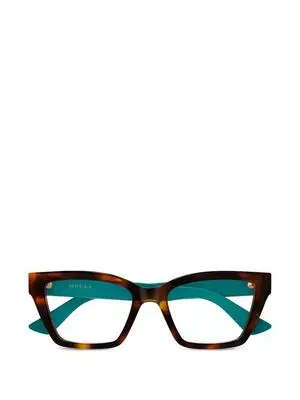 Gucci Tortoiseshell-effect Cat-eye Frame Glasses - Brown