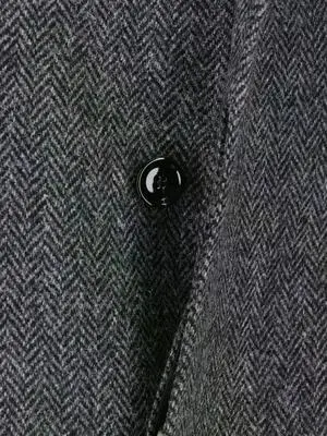 LARDINI X Sugar Herringbone-pattern Wool Coat