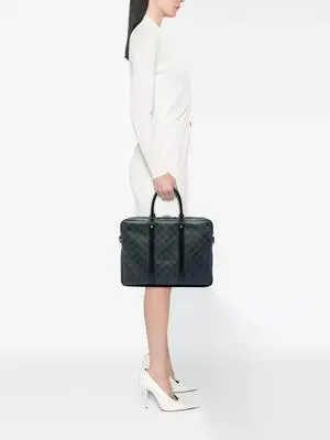 LOUIS VUITTON 2021-2026 Damier Graphite Porte Documents Voyage Pm Business Bag