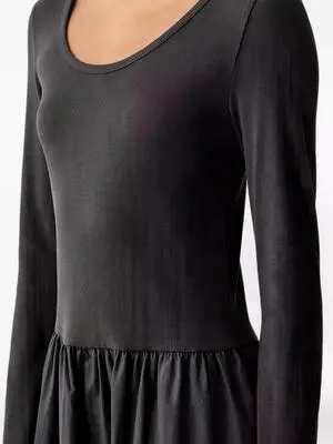 Marc O'polo Ribbed-knit Panelled Midi Dress