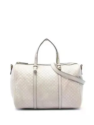 Gucci 2016-2026 Microguccissima Nice Boston Bag Satchel - White