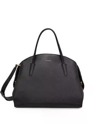 COCCINELLE Grained Leather Tote Bag - Black