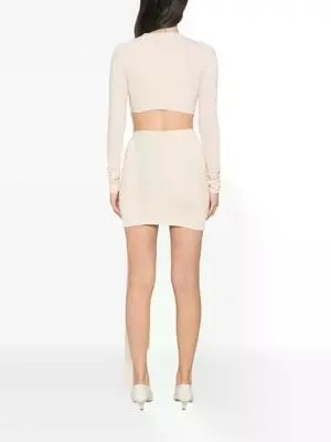 AMAZUIN Cut-out Draped Dress