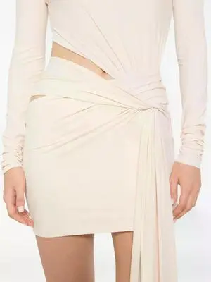 AMAZUIN Cut-out Draped Dress