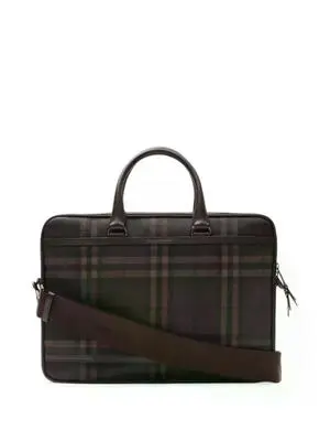 Burberry City Check Briefcase