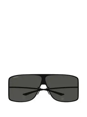 Gucci Mask Geometric-frame Sunglasses - Black