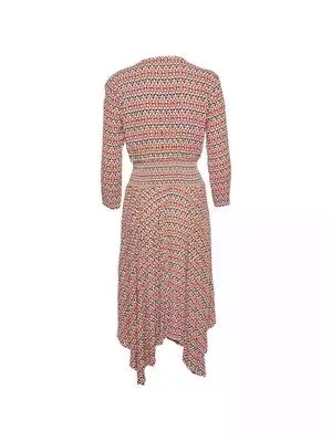 Maje Geometric-print Asymmetric Dress