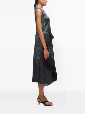 3.1 Phillip Lim Desert Flower Layered Asymmetric Midi Dress