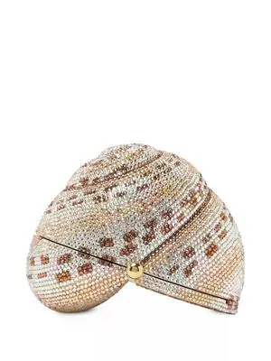 Judith Leiber Snail Shell Calico Crystal-embellished Mini Bag