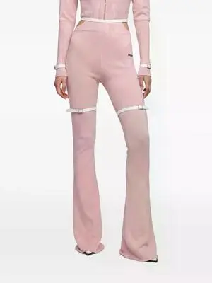 SRVC STUDIO Nocturne Cutout-detail Trousers - Pink