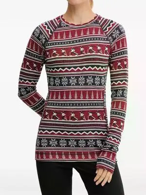 Smartwool Fair Isle Raglan-sleeve T-shirt - Red