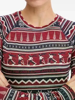 Smartwool Fair Isle Raglan-sleeve T-shirt