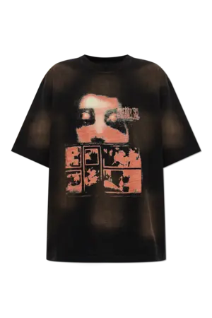 MISBHV Oversized Artistic Print T-shirt - Black