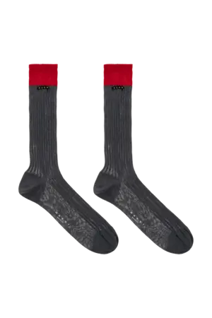 Marni Cotton Ribbed Socks