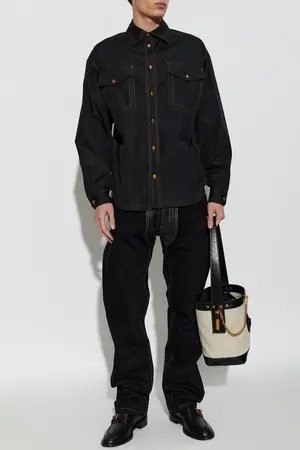 Versace Shirt With Contrasting Topstitching