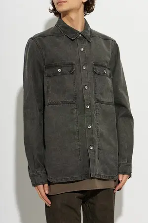 Rick Owens Denim Shirt - Grey