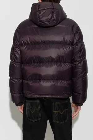 Versace Short Down Jacket With Detachable Hood
