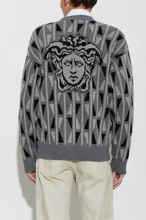 Versace Men’s Medusa Head Cardigan By