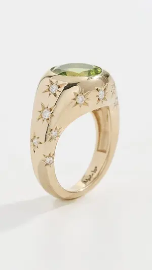 MARLO LAZ Disco Peridot Ring