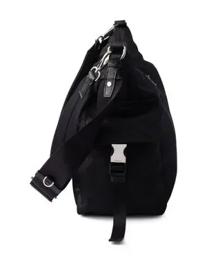 Prada Explore Re-nylon And Leather Hobo Bag - Black