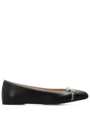 Valentino Garavani Ballerine Vlogo Signature Con Fiocco - Black
