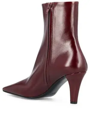 Saint Laurent Stivaletti Jill 75 In Pelle Liscia
