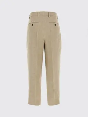 TOTEME High-waisted Straight Cropped Linen Trousers With Pleats