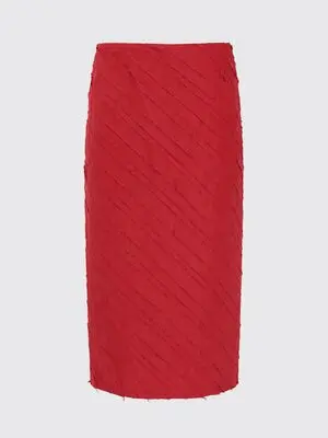 Liviana Conti Saphira High-waisted Pleated Crêpe Midi Pencil Skirt