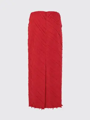 Liviana Conti Saphira High-waisted Pleated Crêpe Midi Pencil Skirt