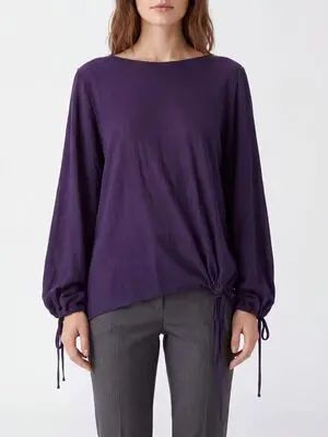 Liviana Conti Cut-out Virgin Wool Crewneck Jumper With Relaxed Fit