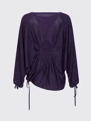 Liviana Conti Cut-out Virgin Wool Crewneck Jumper With Relaxed Fit