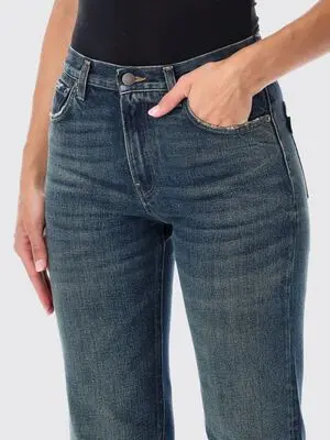 HAIKURE Star Flared Jeans In High-waisted Cotton Denim