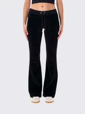 Sporty & Rich Rhinestone-logo Slim-fit Velvet Jogging Trousers