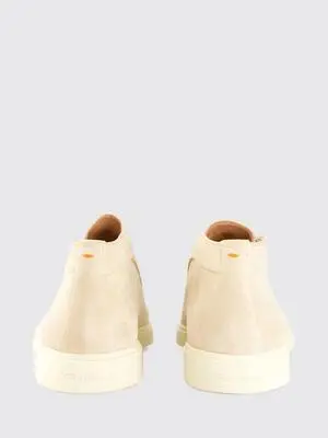 Santoni Suede Chukka Ankle Boots With Round Toe And Rubber Sole