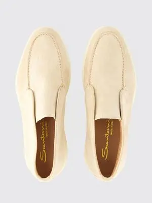 Santoni Suede Chukka Ankle Boots With Round Toe And Rubber Sole