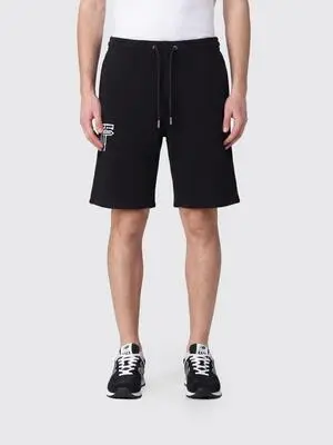 Off-White Cotton Sport Shorts With Diag Logo And Drawstring Waist