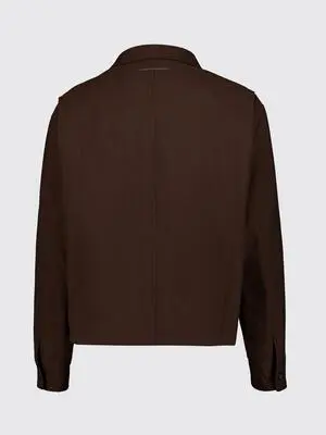 MAISON MARGIELA Wool And Cotton Shirt Jacket With Concealed Closure