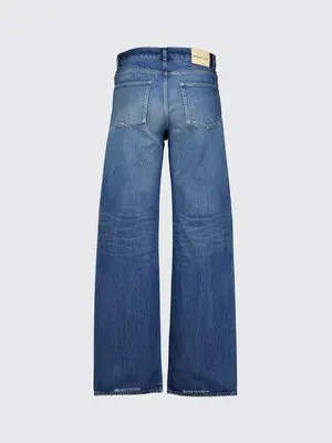 Alexander McQueen Wide-leg Distressed Denim Jeans In A Five-pocket Style
