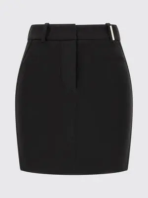Attico High-waisted Viscose Blend Pencil Mini Skirt With A Slim Fit