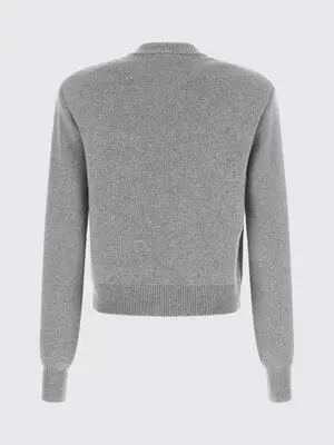 Balmain Crewneck Cardigan In Mohair And Cashmere Blend With Buttons