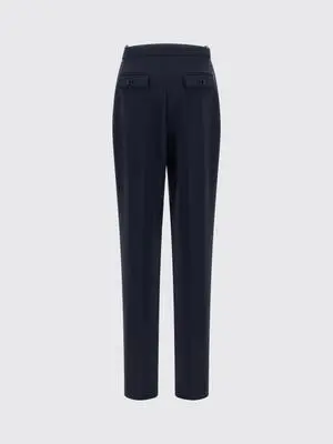 Elisabetta Franchi High-waisted Straight Leg Tailored Crêpe Trousers