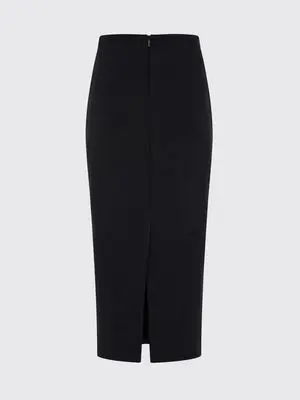 Max Mara High-waisted Crêpe Midi Pencil Skirt With Slit