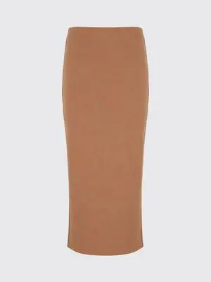 Max Mara High-waisted Crêpe Midi Pencil Skirt With Slit - Hazel