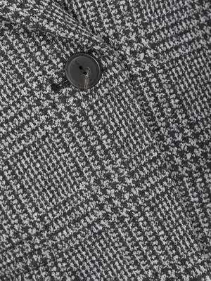Max Mara Single-breasted Prince Of Wales Check Blazer In Viscose Blend - Grey