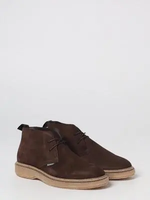 Barbour Suede Chukka Boots With Round Toe And Rubber Sole