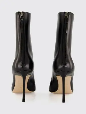 TOM FORD Calfskin Ankle Boots With Stiletto Heel And Monogram Logo