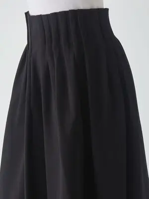 MEIMEIJ Flared Midi Skirt In Technical Crêpe With High Waist And Pockets