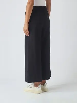 MEIMEIJ Wide-leg Trousers In Crêpe With High Elasticated Waist